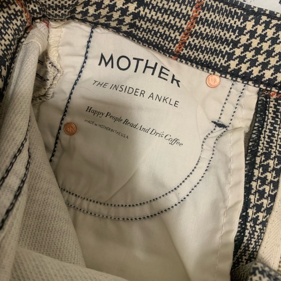 MOTHER | Pants & Jumpsuits | Mother Plaid Pants | Poshmark